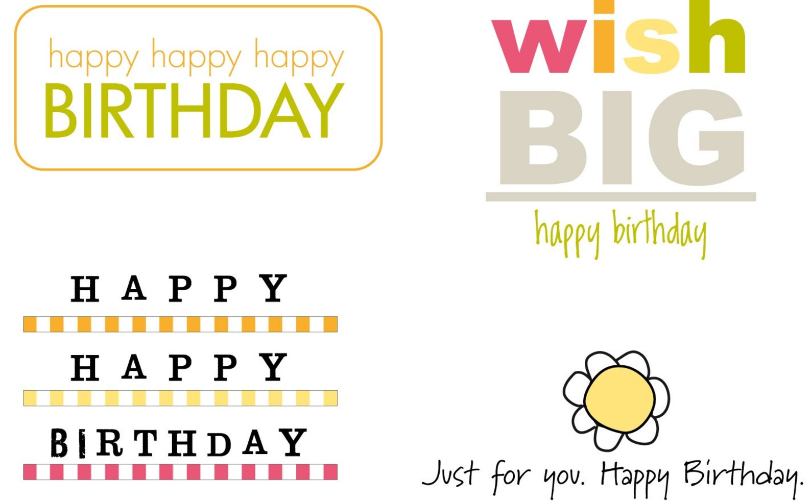 Birthday Bag - Labels Only - Etsy