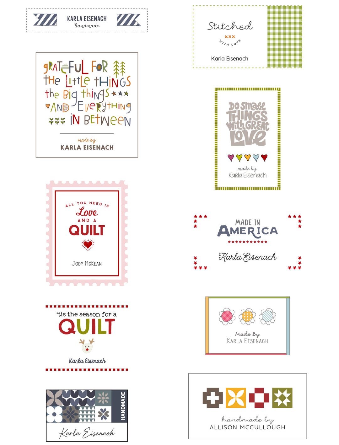 Personalized Labels - Sampler Pack #6 - Etsy