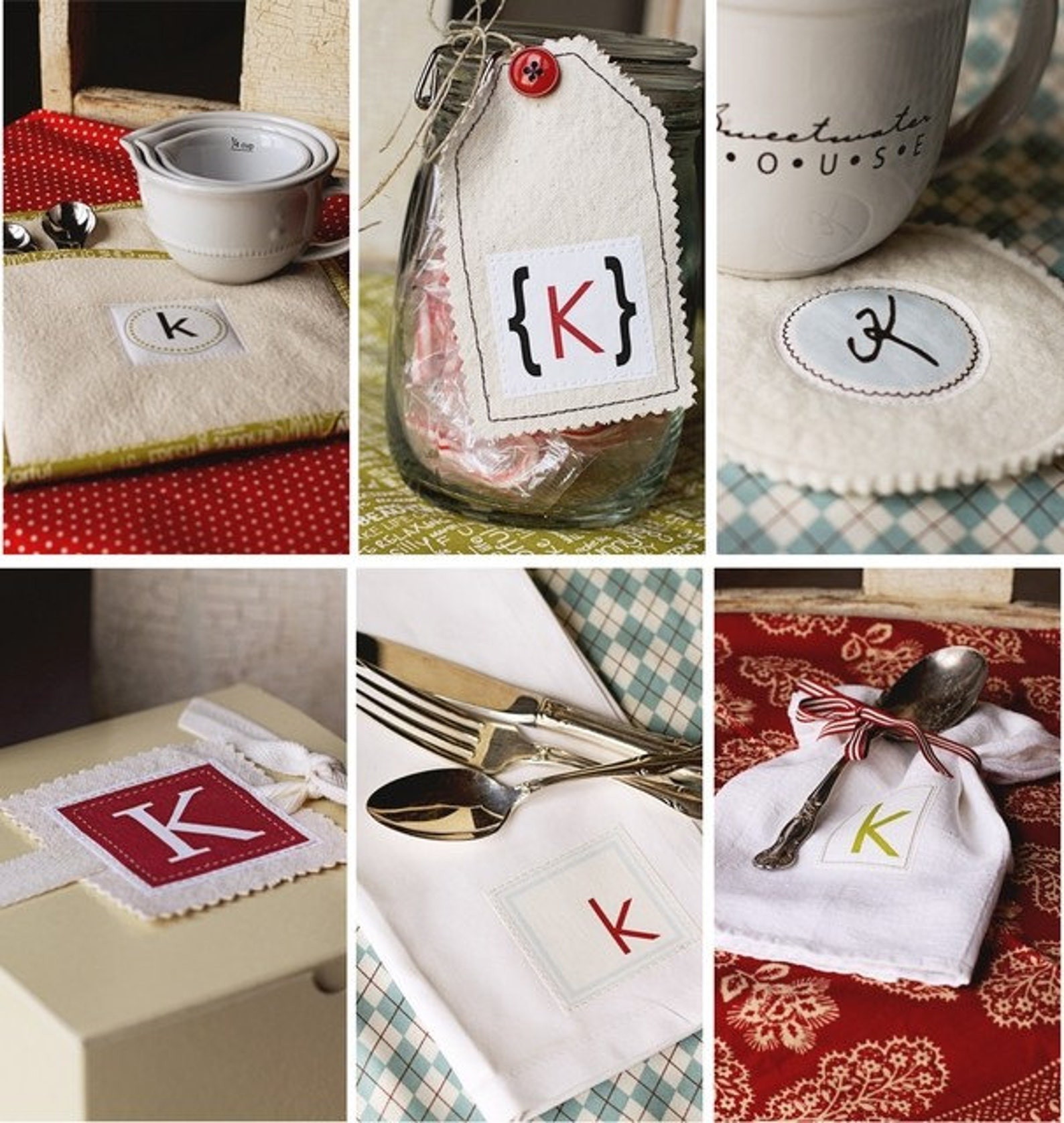 Monogram Labels | Etsy