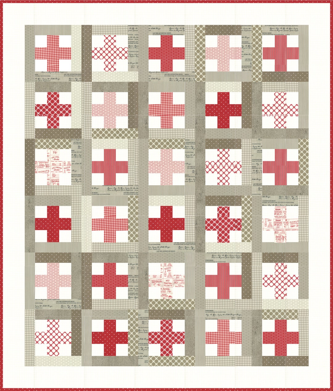 Crossroads Quilt Pattern- Download - Etsy
