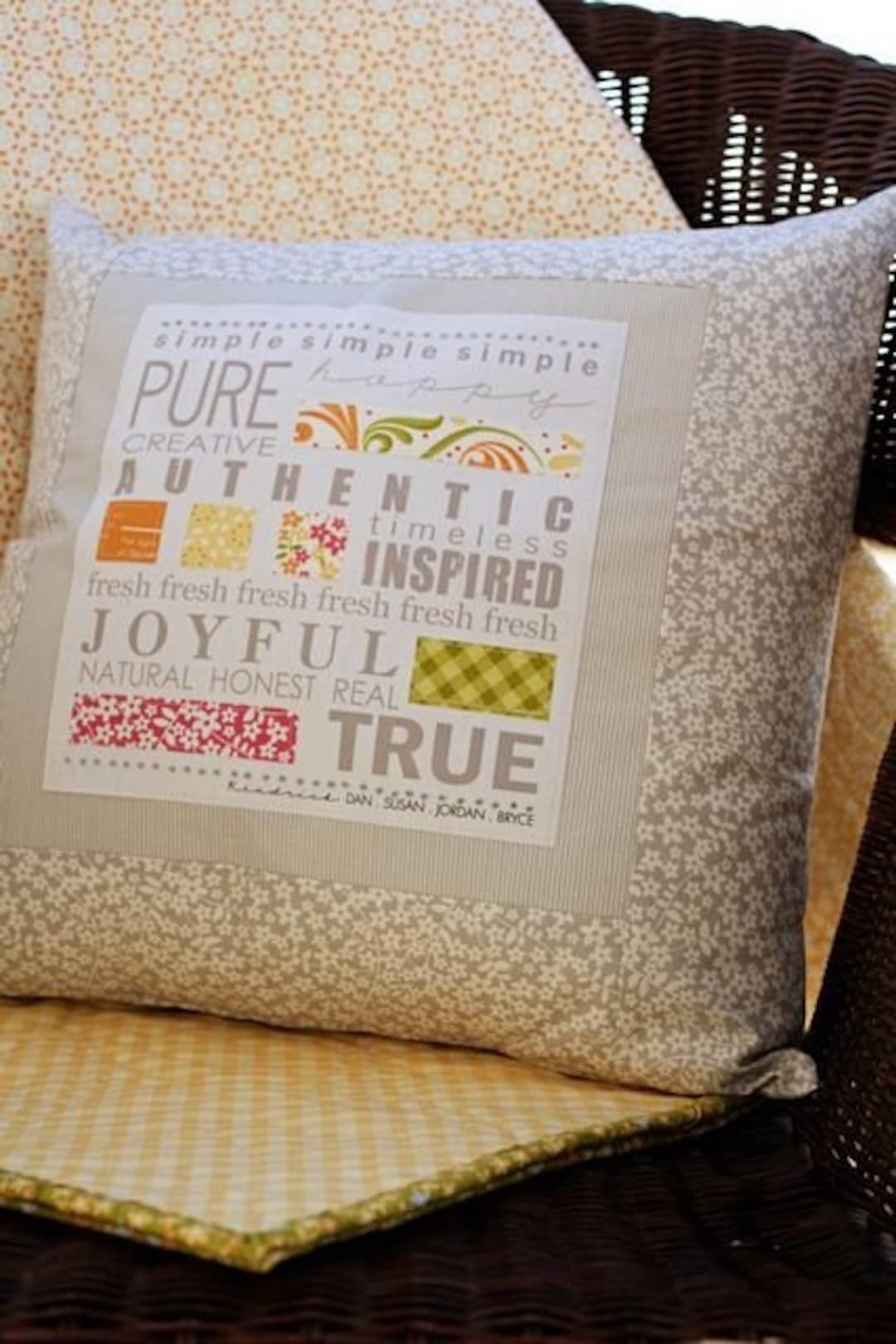 Graphic Pillow- Label Only - Etsy