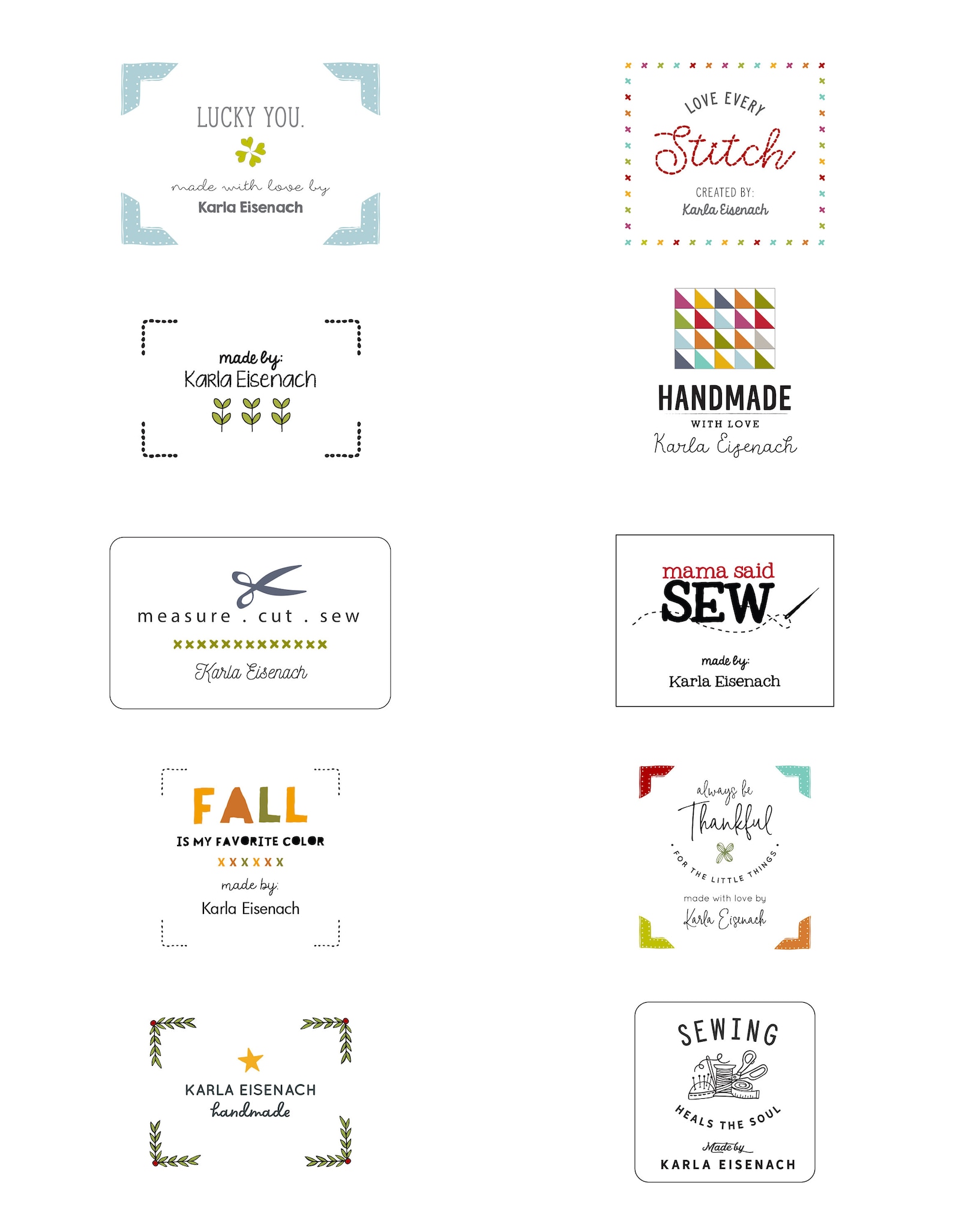 Personalized Labels - Sampler Pack #4 - Etsy