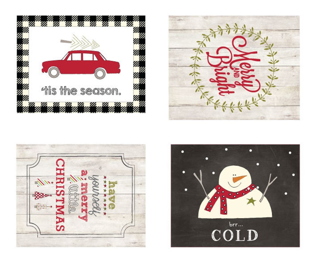 Mini Christmas Labels - Etsy
