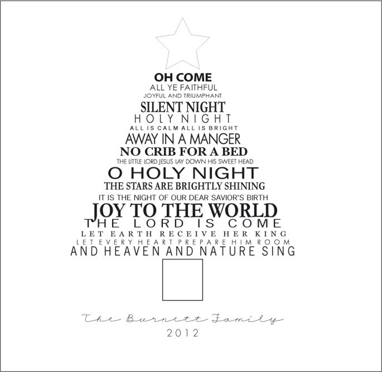 Christmas Tree Picture Label - Etsy