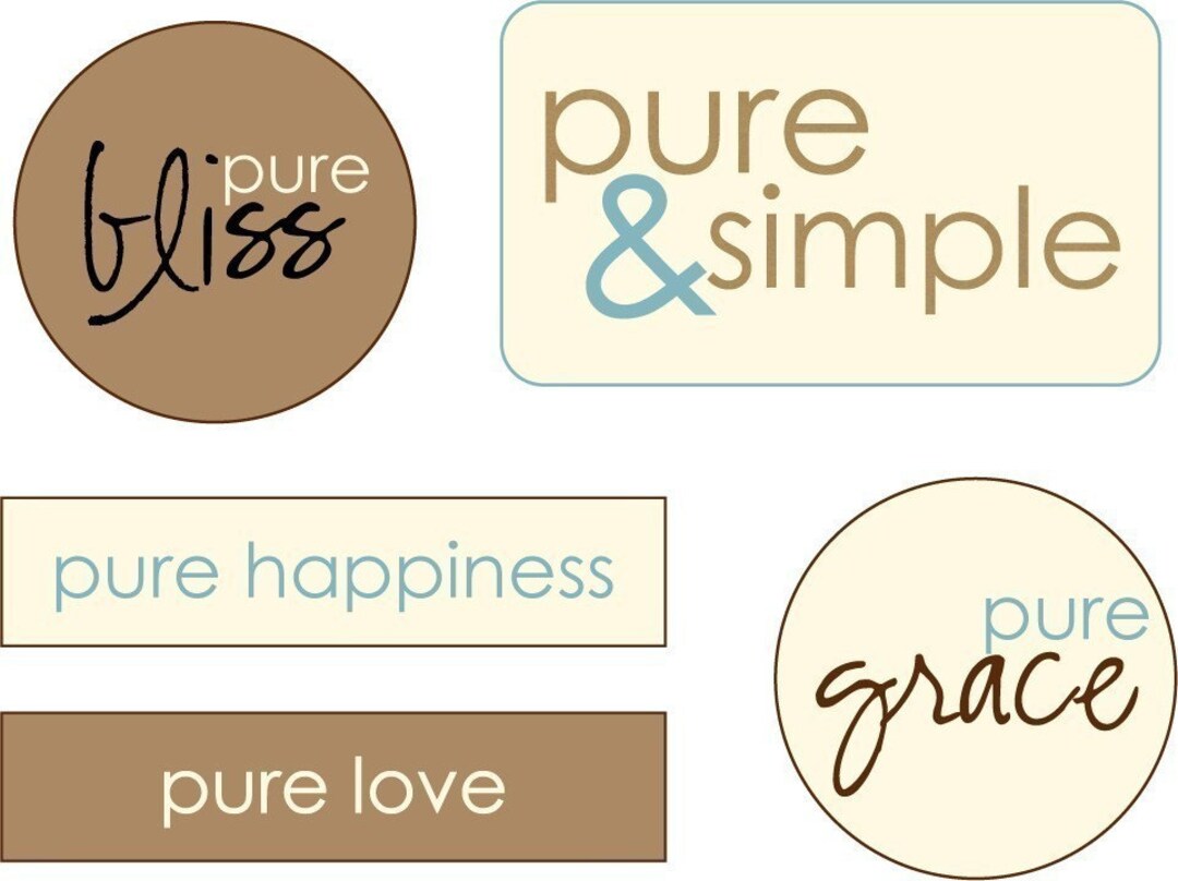 Pure Phrases Little Labels - Etsy