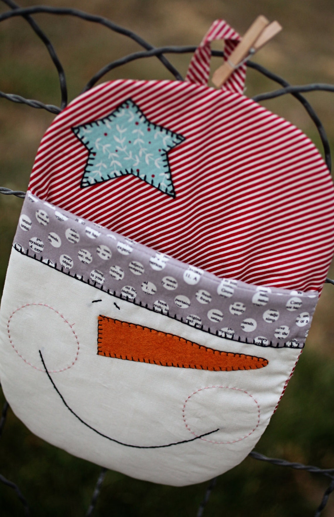 Snowman Hot Mitt Pattern - Etsy