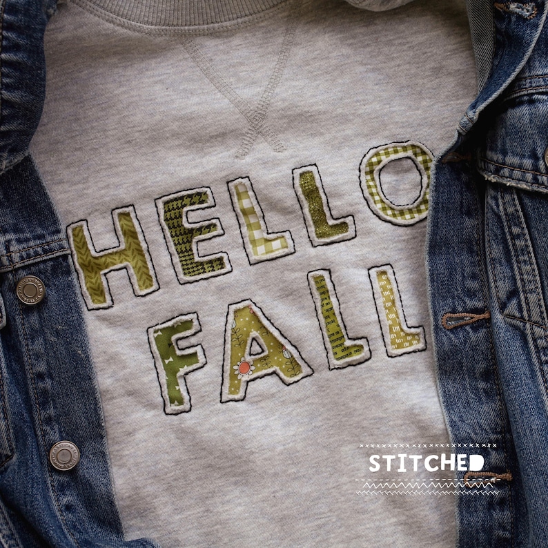 Embroidery Sheet: Hello Fall - Etsy