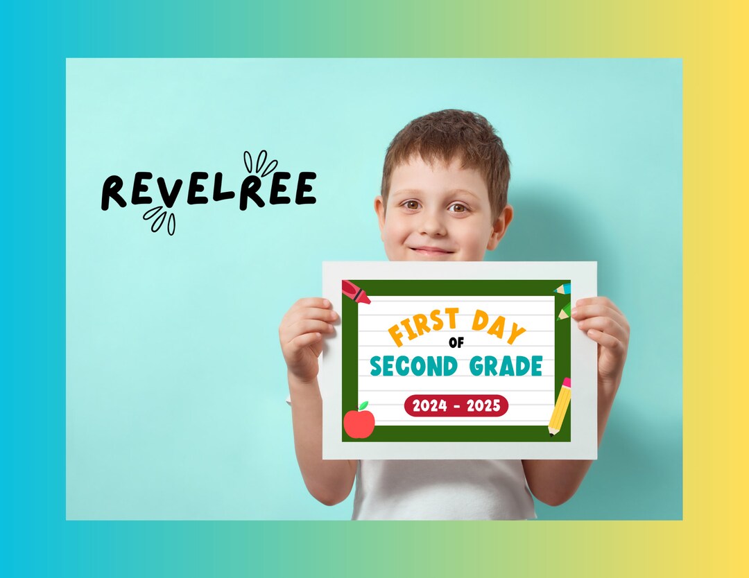 First Day and Last Day of School PRINTABLE Signs - All Grades, Back to ...