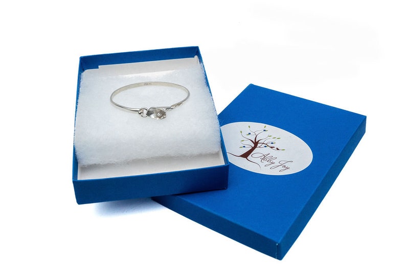 Lily Bangle, Lily of the Valley Silver Bracelet, Peace Bangle, Floral ...