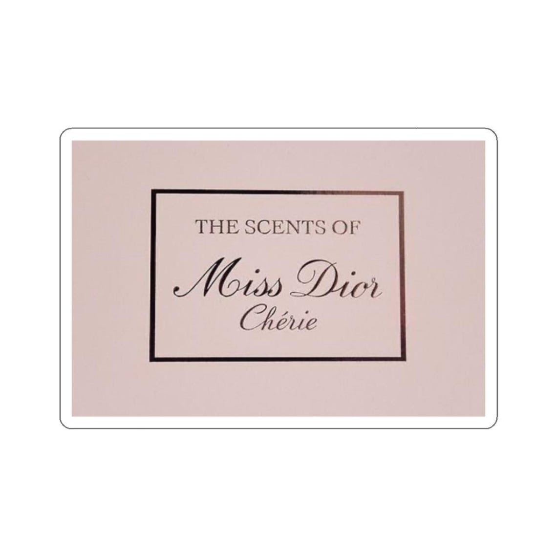 Miss Dior Sticker Vintage Sticker Designer Perfume Sticker - Etsy