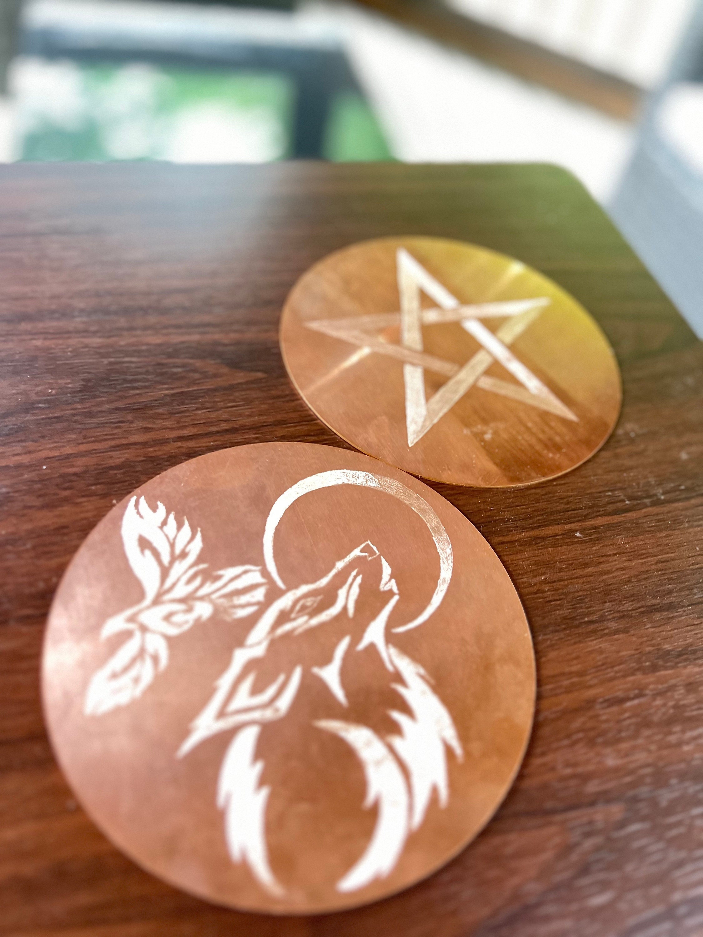 Custom Engraved Magical Copper Discs | Round Discs | Seals of Solomon ...