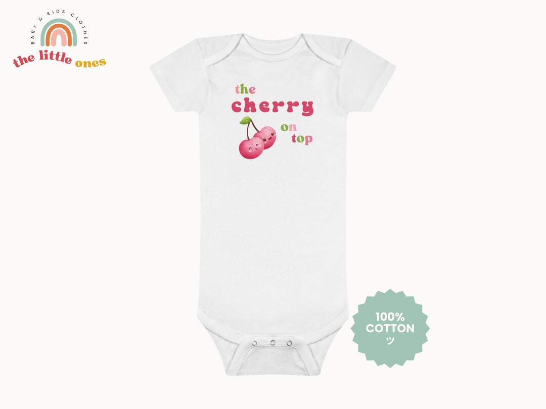 The Cherry on Top Baby Onesie, Cute Cherry Onesie and Shirt for Kids ...