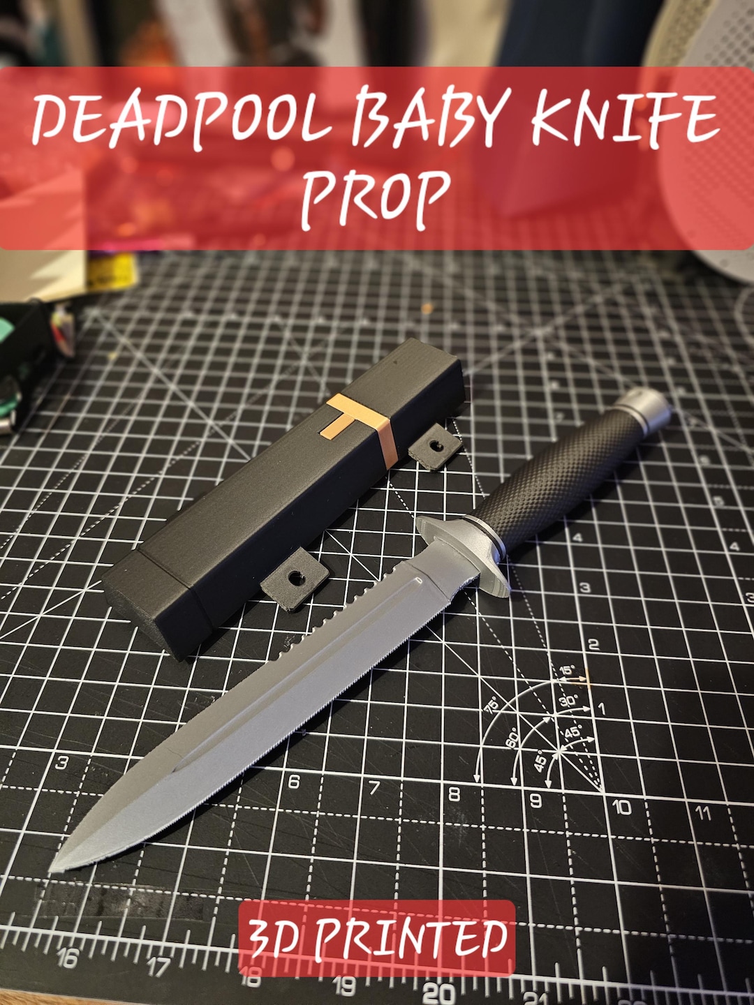 Baby Knife Fake 3D Printed Prop Inspired by Deadpool 3 Custom Replica ...