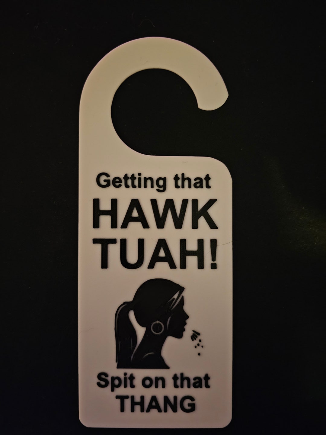 Hawk Tuah Do Not Disturb Door Hanger Sign - Etsy