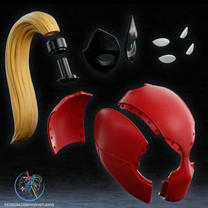 Ladypool Lady Deadpool 3 Mask Cowl Helmet Deadpool and Wolverine Custom ...