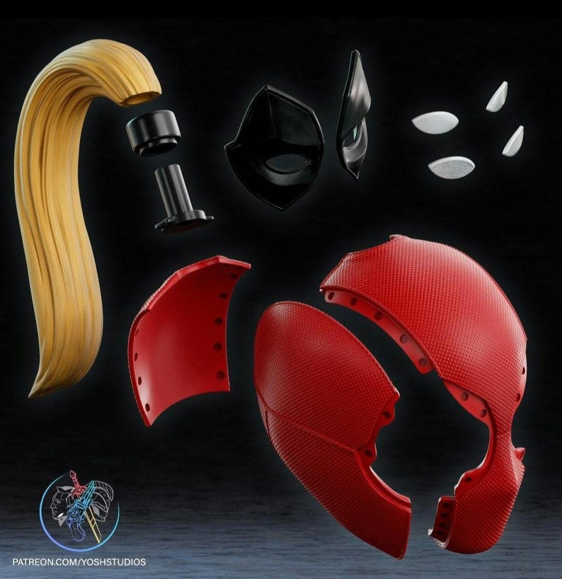 Ladypool Lady Deadpool 3 Mask Cowl Helmet Deadpool and Wolverine Custom ...