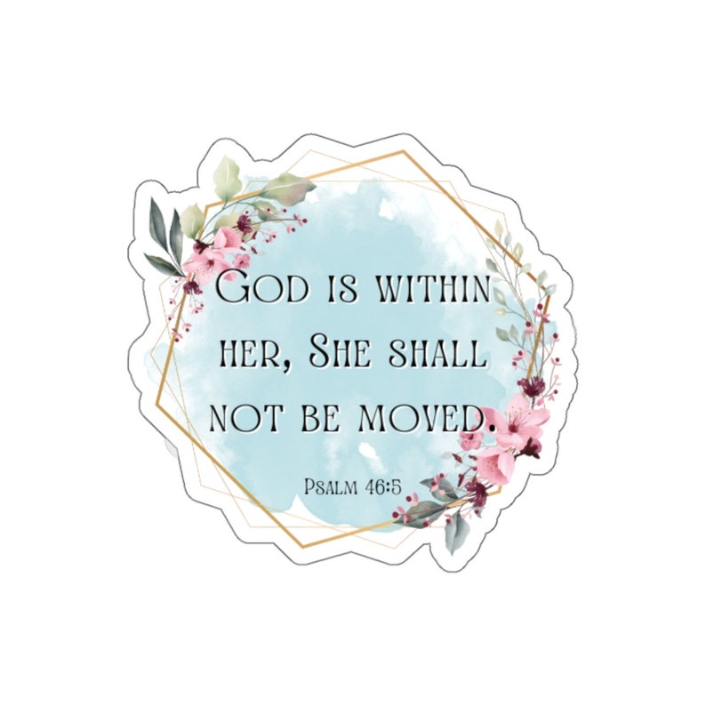 Bible Verse Sticker white or Transparent 4 Size Option - Etsy