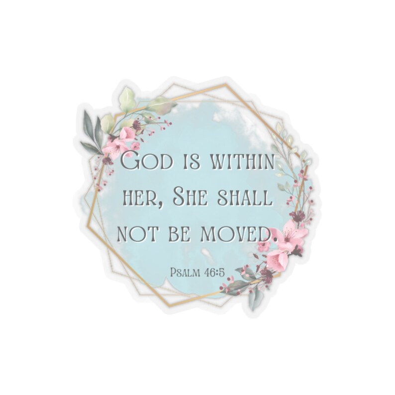 Bible Verse Sticker white or Transparent 4 Size Option - Etsy