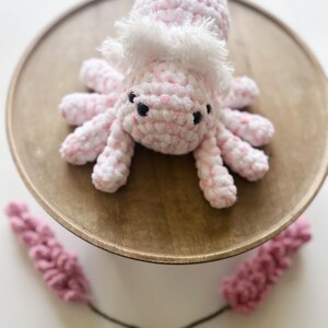 Handmade Pink Crochet Spider Plush - Etsy