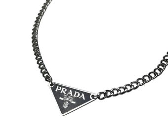 Prada chunky chain necklace store