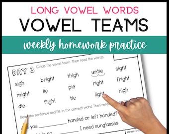 Six Types of Syllables Phonics Worksheet With Multisyllable Words With ...