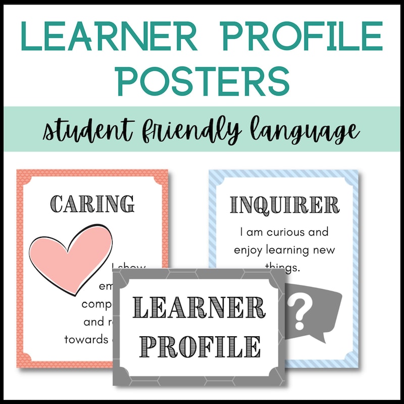 In Learner Profile Poster - Etsy