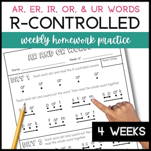 Phonics Worksheet R Controlled Vowel Words Reading Worksheet for 2nd ...