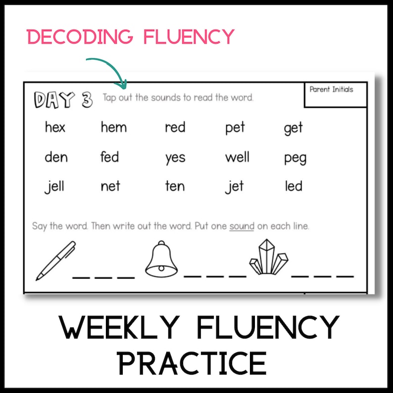 CVC Words and Digraphs Phonics Worksheets for Beginning Readers ...
