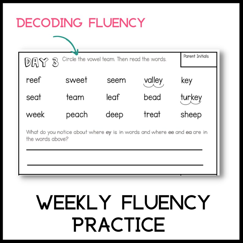 Six Types of Syllables Phonics Worksheet Vowel Teams Reading Worksheet ...