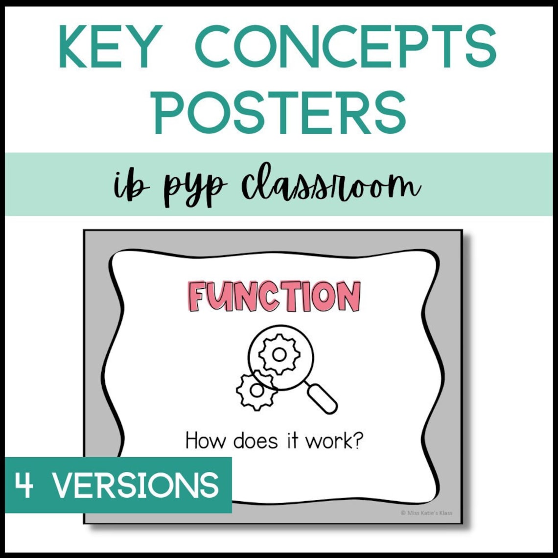 IB PYP Posters for Key Concepts Posters for Primary Years Programme ...