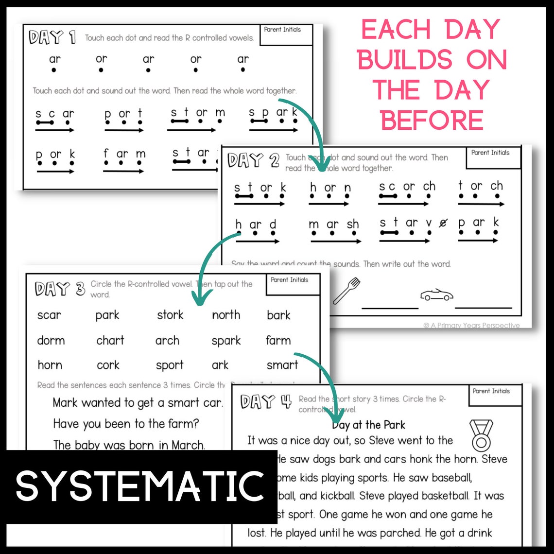 Phonics Worksheet R Controlled Vowel Words Reading Worksheet for 2nd ...