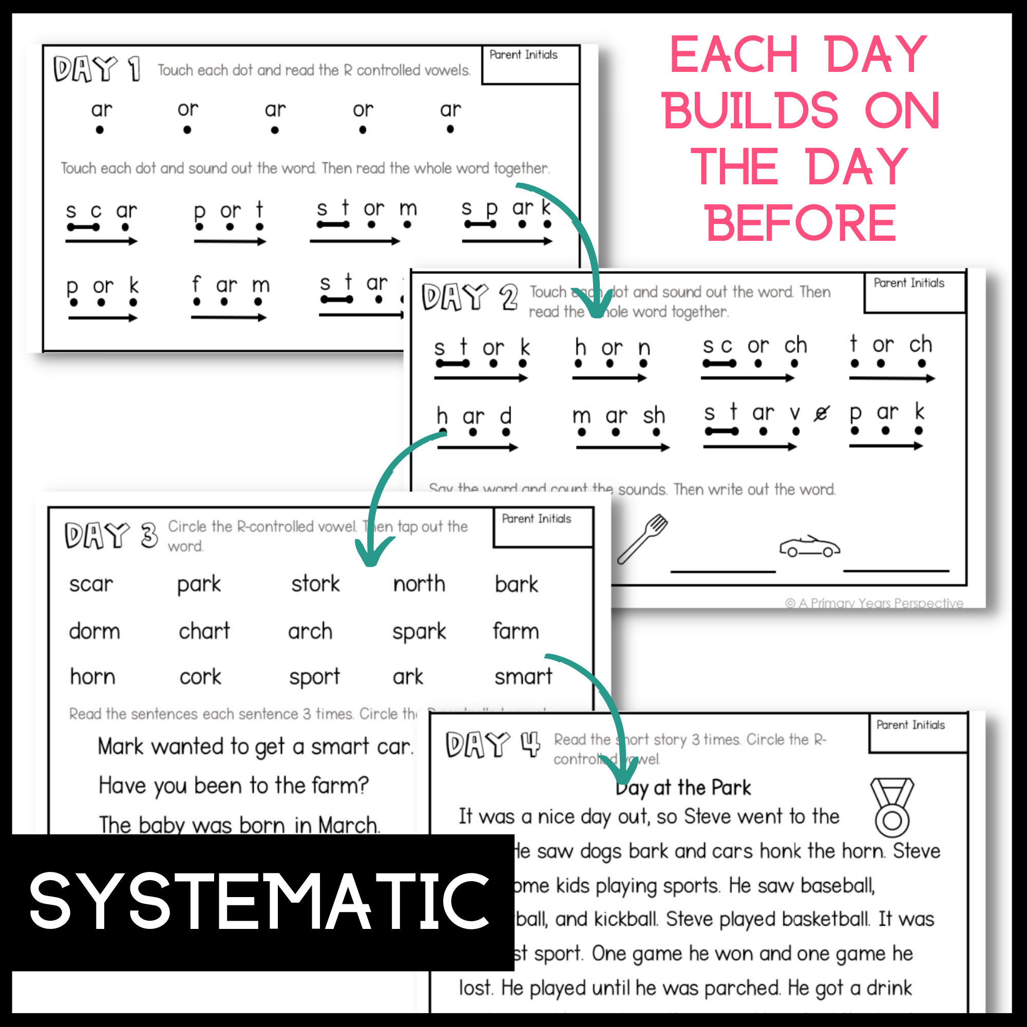 Phonics Worksheet R Controlled Vowel Words Reading Worksheet for 2nd ...