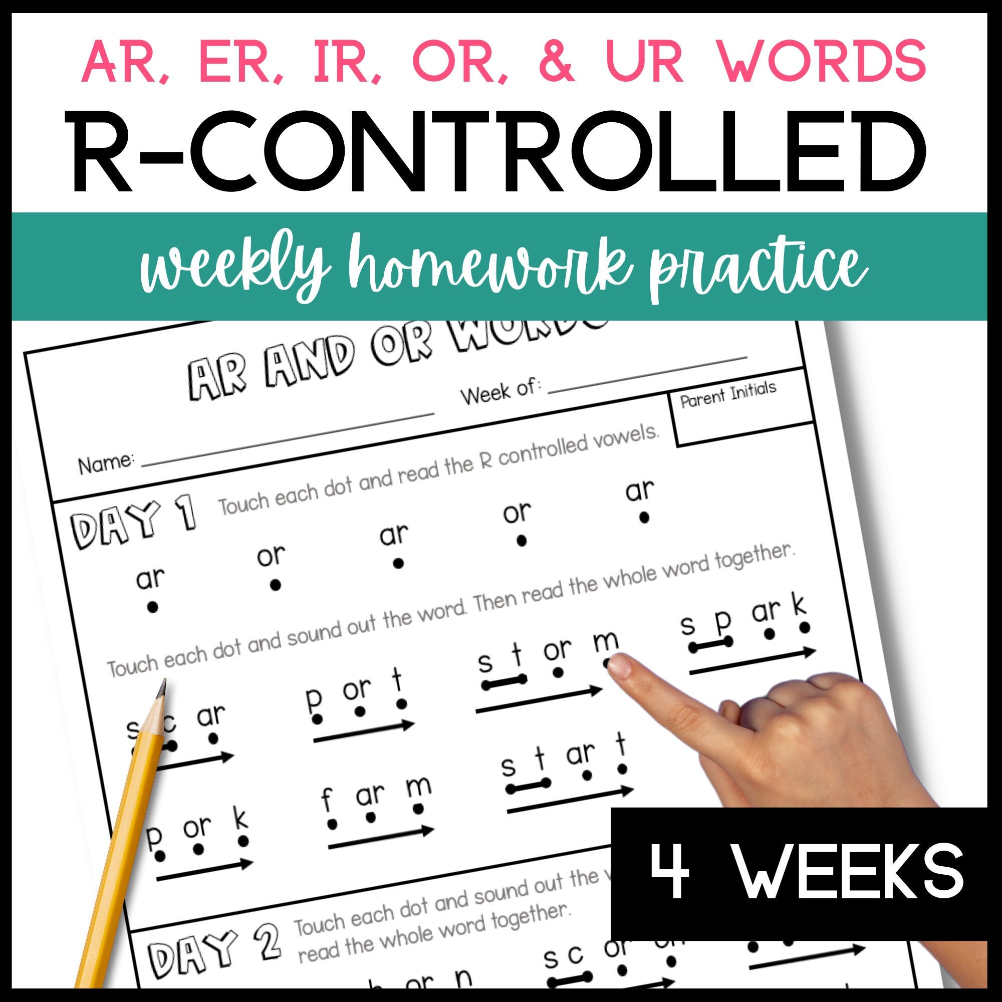 Phonics Worksheet R Controlled Vowel Words Reading Worksheet for 2nd ...