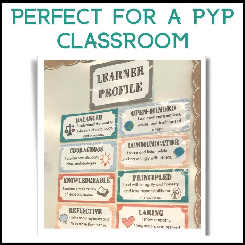 IB Learner Profile Posters PYP Classroom IB Pyp Posters - Etsy