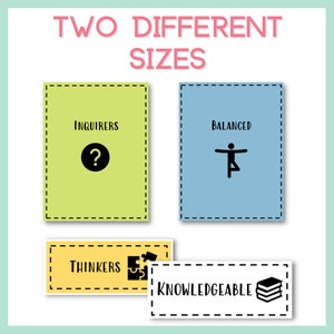 IB PYP Classroom Posters IB Learner Profile Posters Learner Profile ...