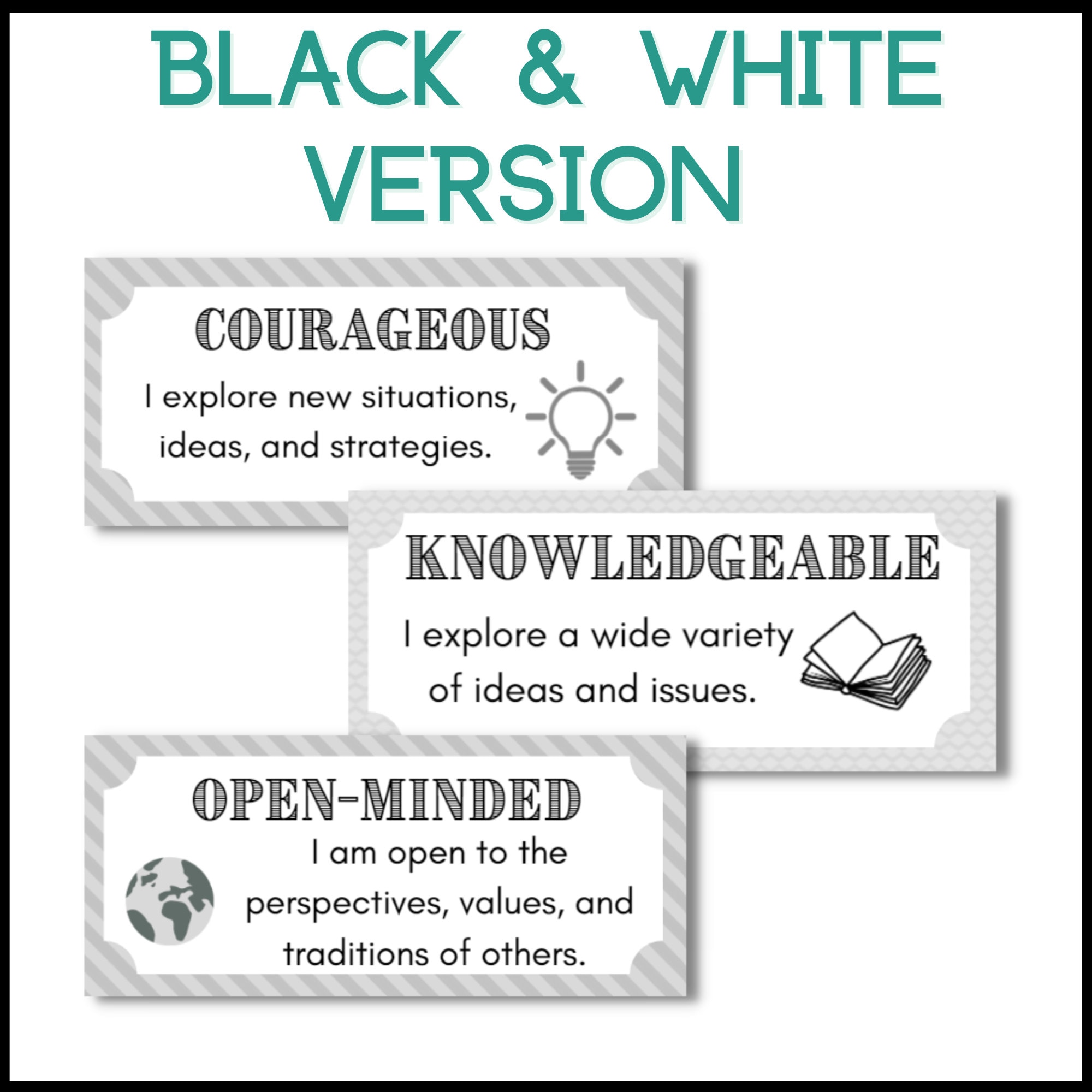 IB Learner Profile Posters PYP Classroom IB Pyp Posters - Etsy