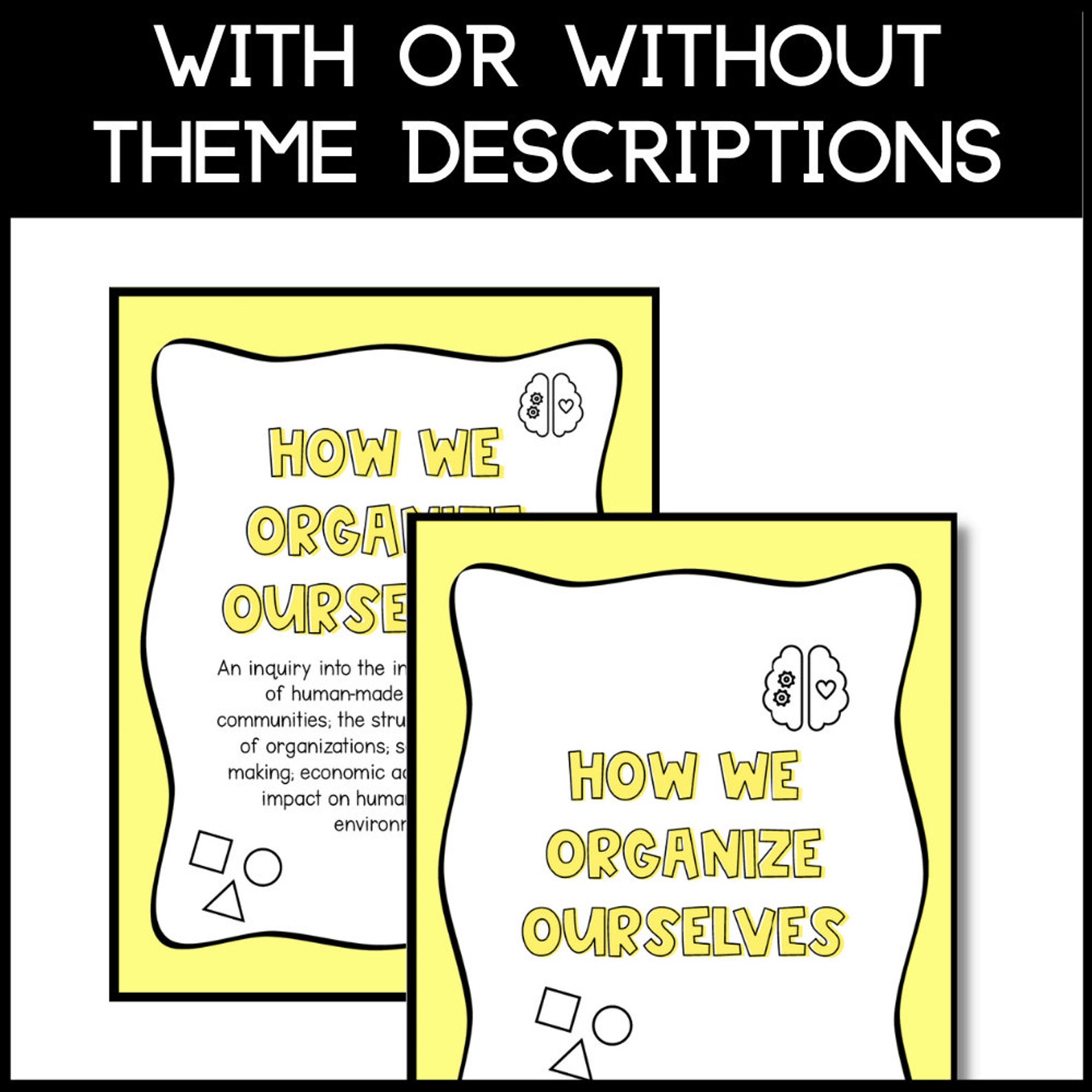 IB PYP Posters for Transdisciplinary Themes Posters for Primary Years ...