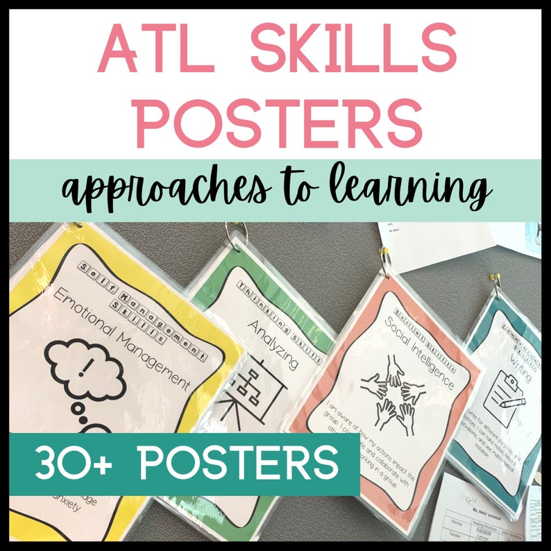 IB PYP Posters for Approaches to Learning ATL Skills Posters for ...