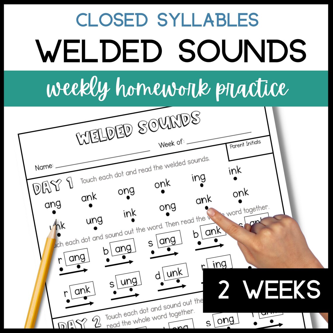 Phonics Worksheet Decoding Welded Sounds Decodable Text Homeschool ...