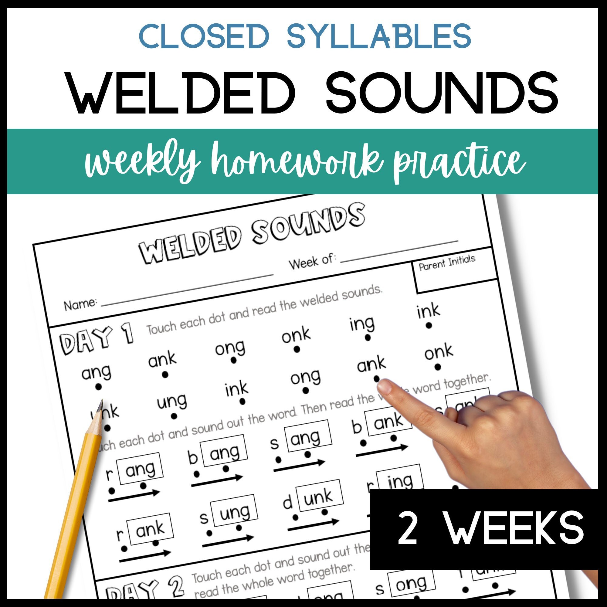 Phonics Worksheet Decoding Welded Sounds Decodable Text Homeschool ...