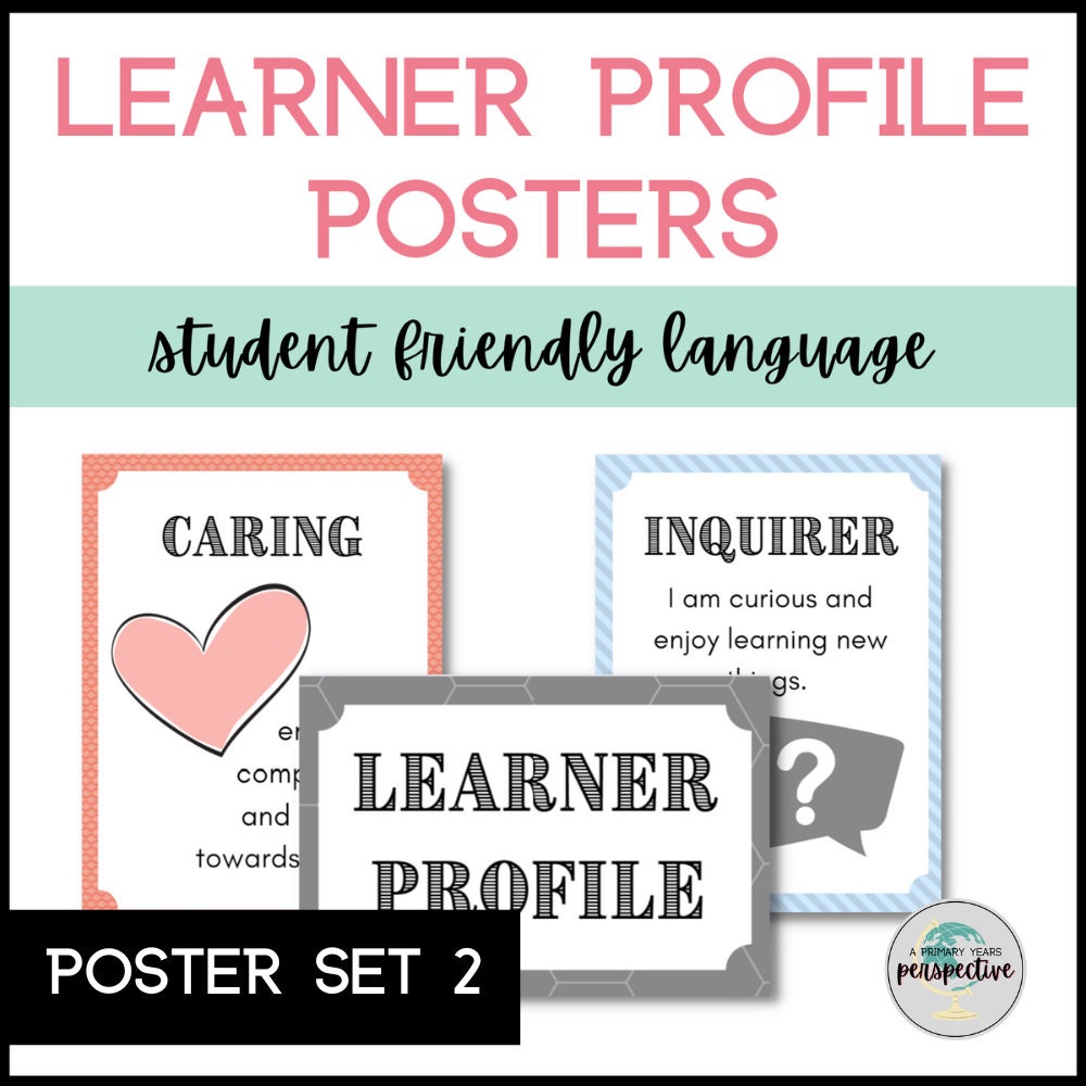 IB PYP Classroom Posters IB Learner Profile Posters Key Concept Posters ...