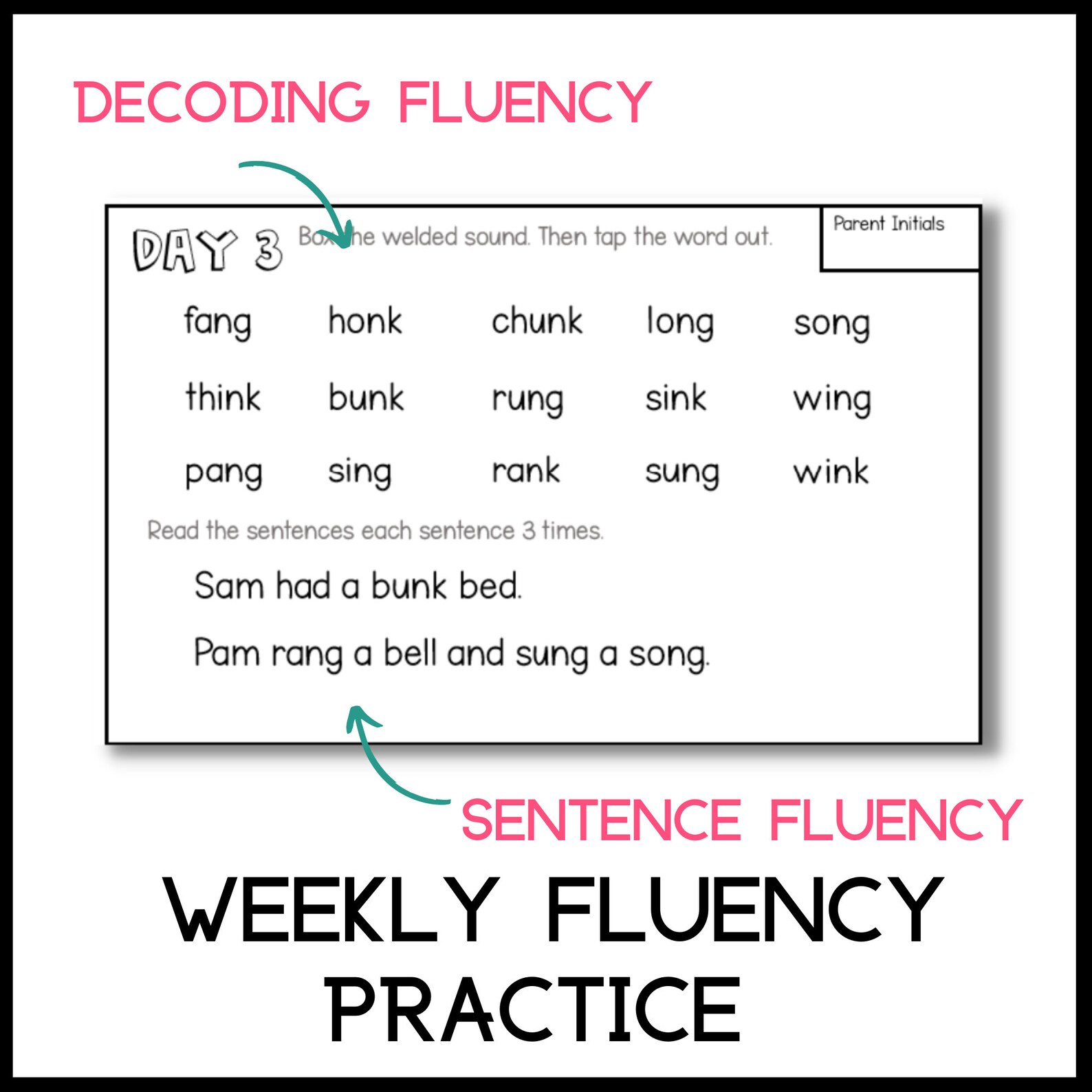 Phonics Worksheet Decoding Welded Sounds Decodable Text Homeschool ...