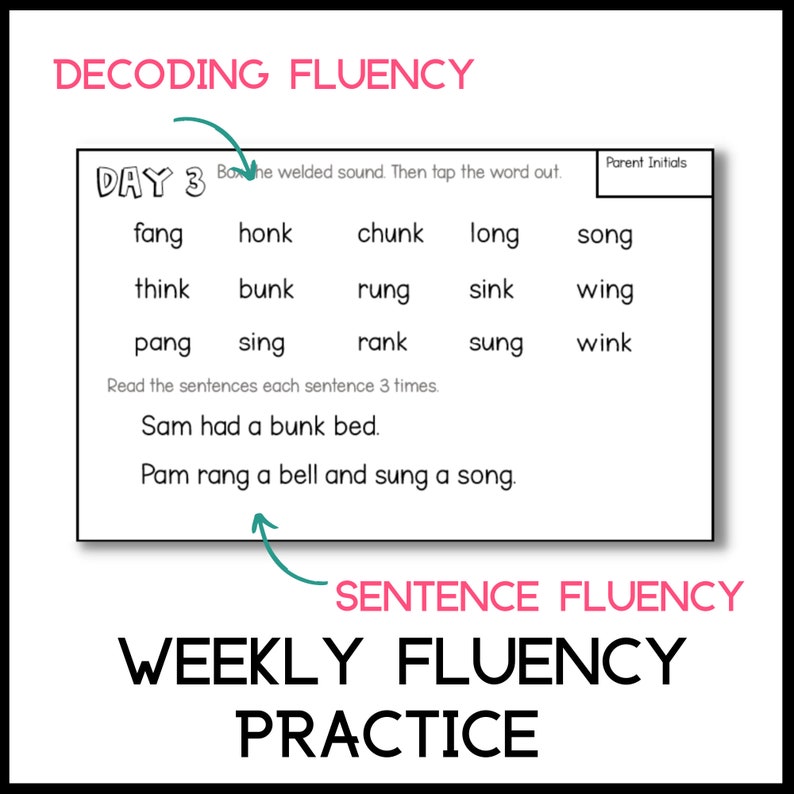 Phonics Worksheet Decoding Welded Sounds Decodable Text Homeschool ...