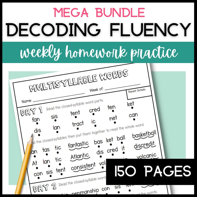 Learning to Read at Home Phonics Worksheets Bundle for Practice Reading ...