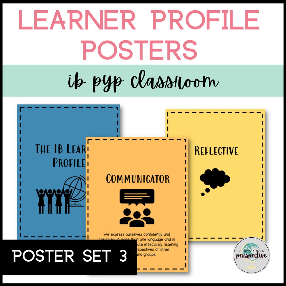 IB PYP Classroom Posters IB Learner Profile Posters Key Concept Posters ...