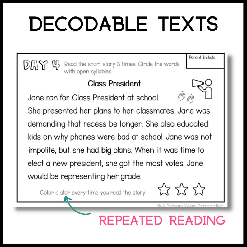 Six Types of Syllables Phonics Worksheet Multisyllable Words Open ...