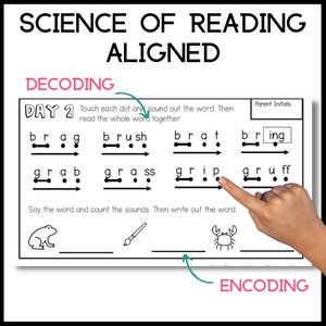 Learn to Read Phonics Worksheet Words With Blends 1st Grade Reading ...