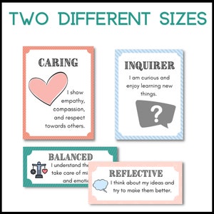 IB Learner Profile Posters PYP Classroom IB Pyp Posters - Etsy