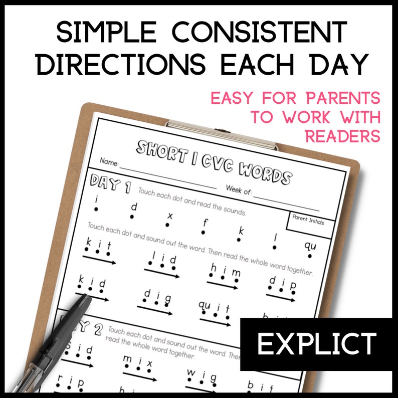CVC Words and Digraphs Phonics Worksheets for Beginning Readers ...