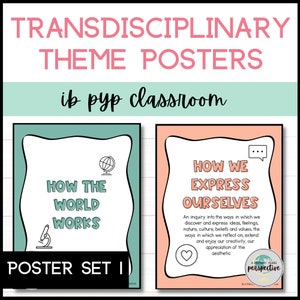 IB PYP Classroom Posters IB Learner Profile Posters Key Concept Posters ...